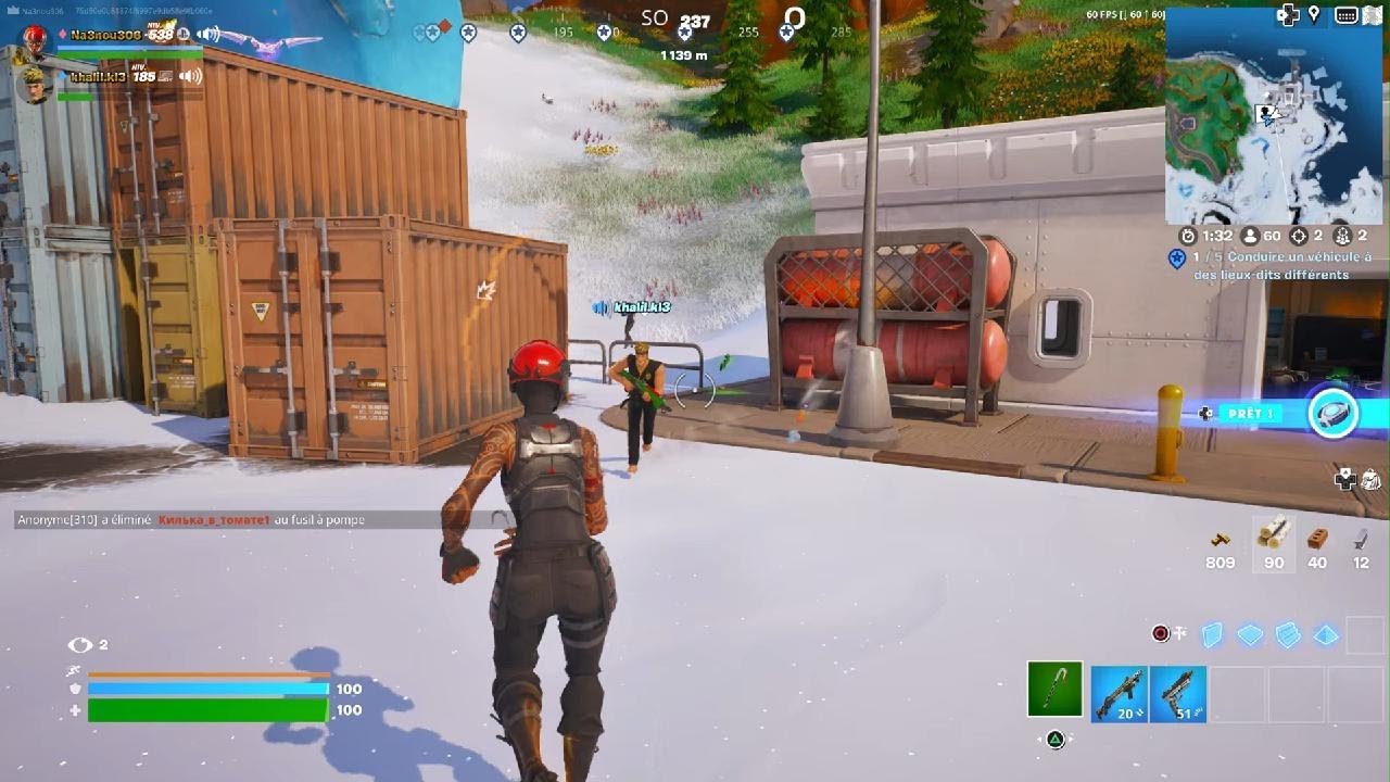 Fortnite top 1 que avec trois cases - YouTube