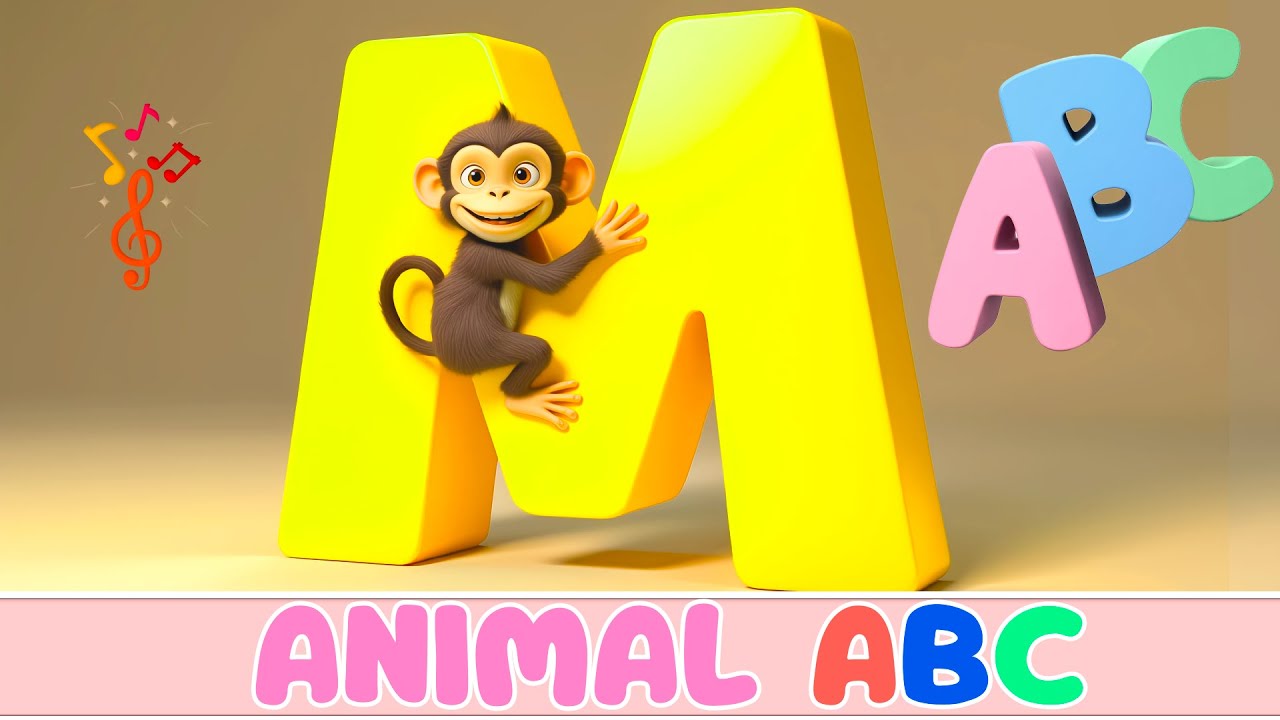 🎵 Animal ABC Song for Kids | Learn Alphabet with Animals in 3D! 🐵🐷🐗 ...