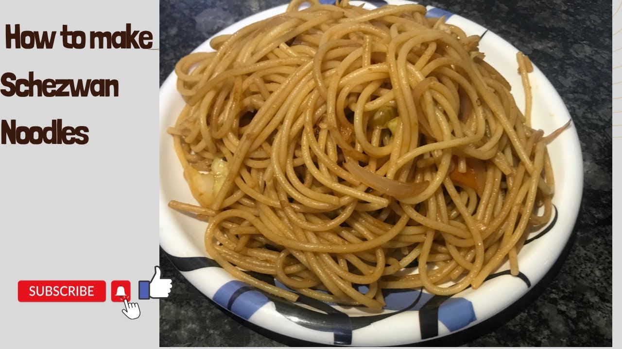 How to make Schezwan Noodles | बाज़ार जैसी वेज चाऊमीन कैसे बनाए ...