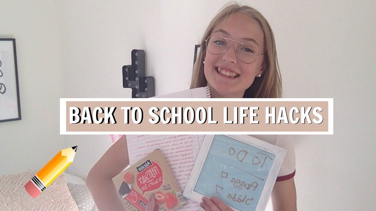 7 Back To School Life Hacks - YouTube