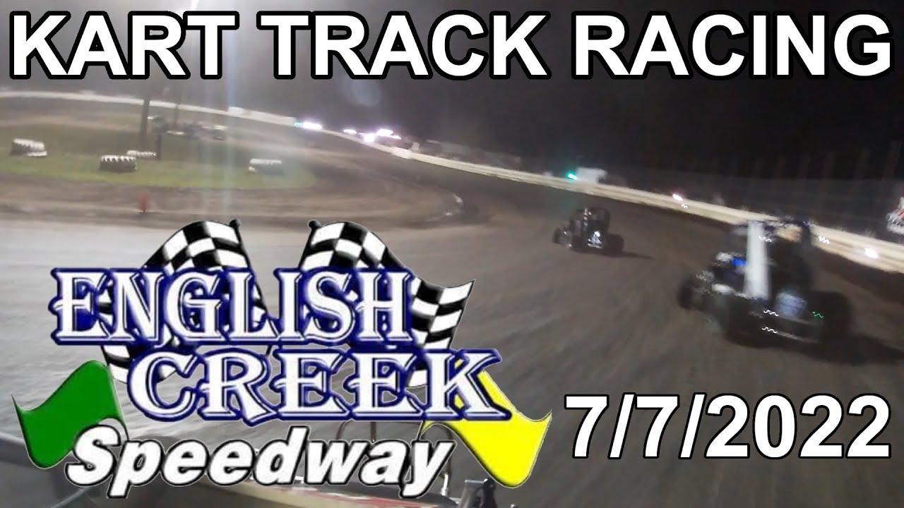 KART TRACK RACING - Micro Sprint Racing at English Creek Speedway with ...