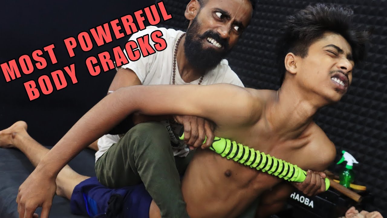 Most Powerful Body Cracks | Head Massage & Hair Scratching | Neck ...