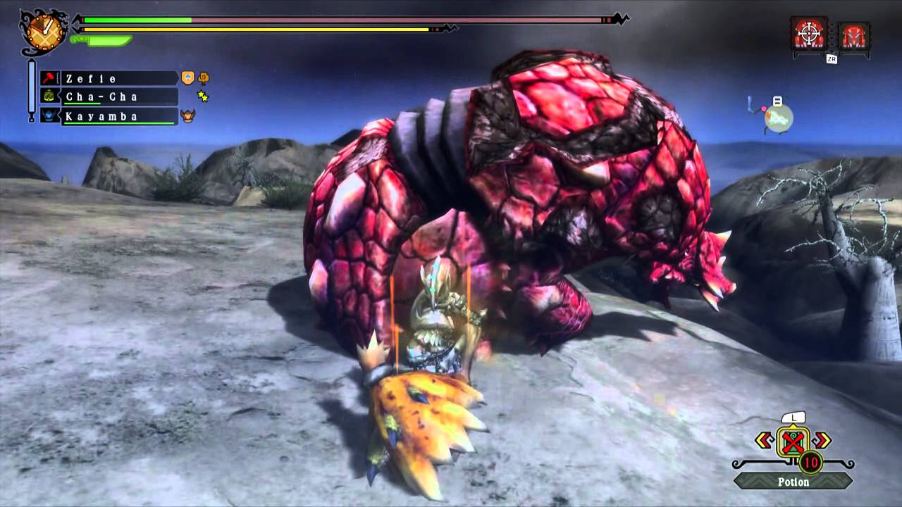 MH3U - Moga Village 7 Star "Rockslide" Quest - YouTube