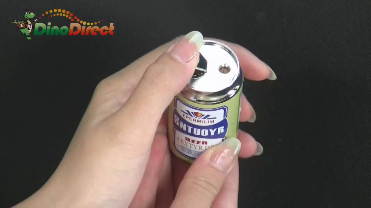 Butane Lighter White Light 5-LED Pop Can Shaped (Assorted Color ...