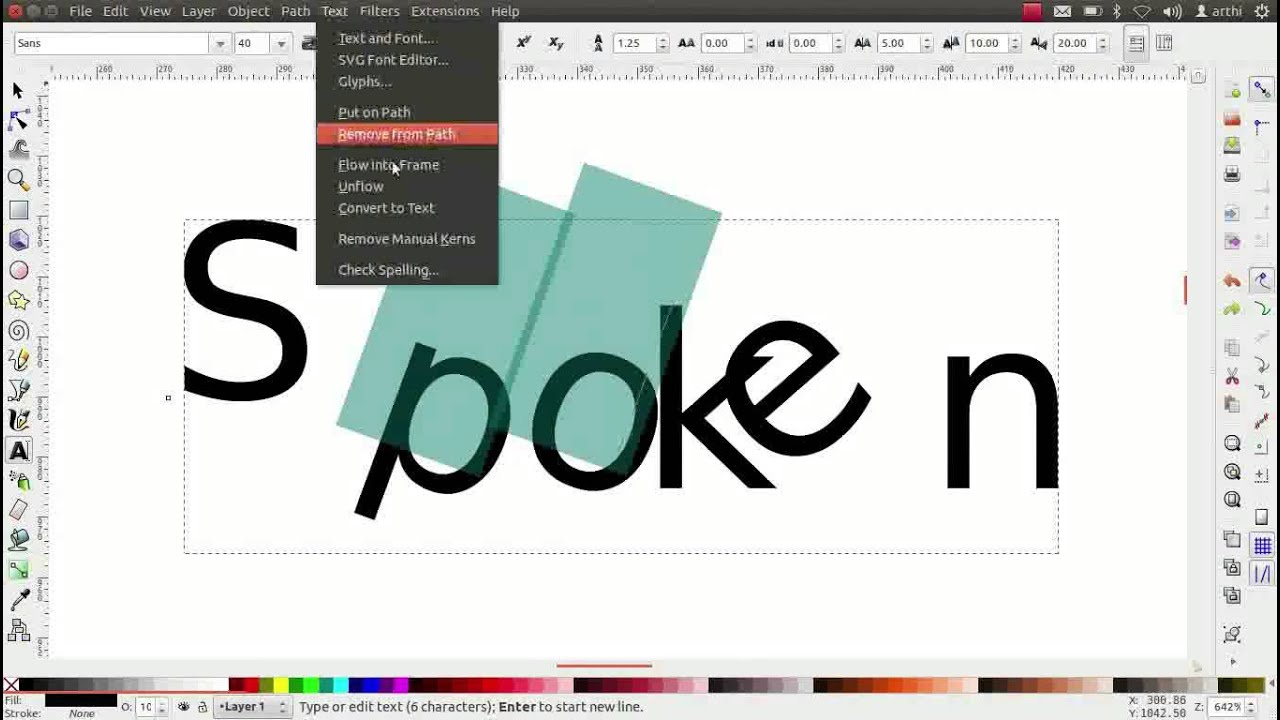 Text tool features - English - YouTube