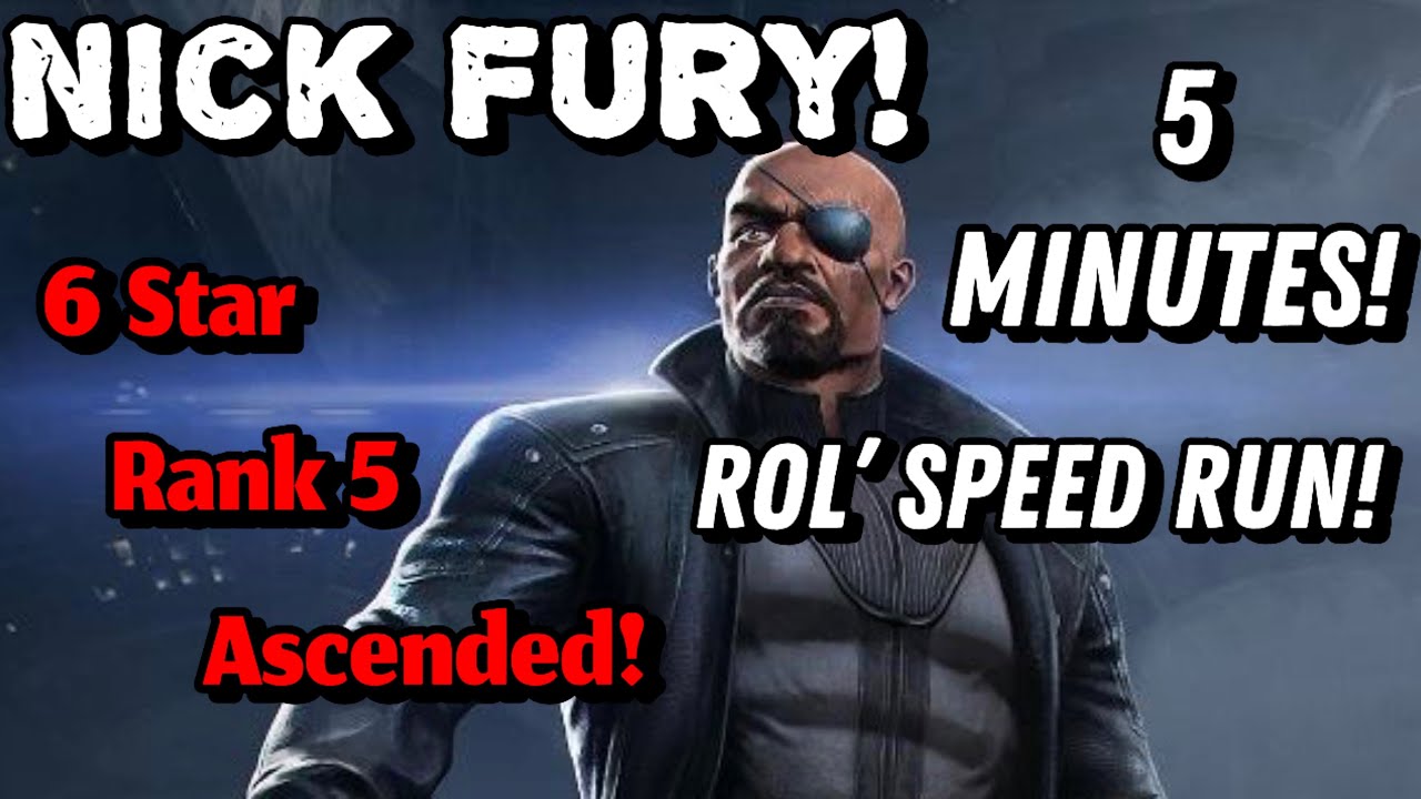 MCOC Rank 5 Ascended Nick Fury! Realm of Legends Speed Run! - YouTube