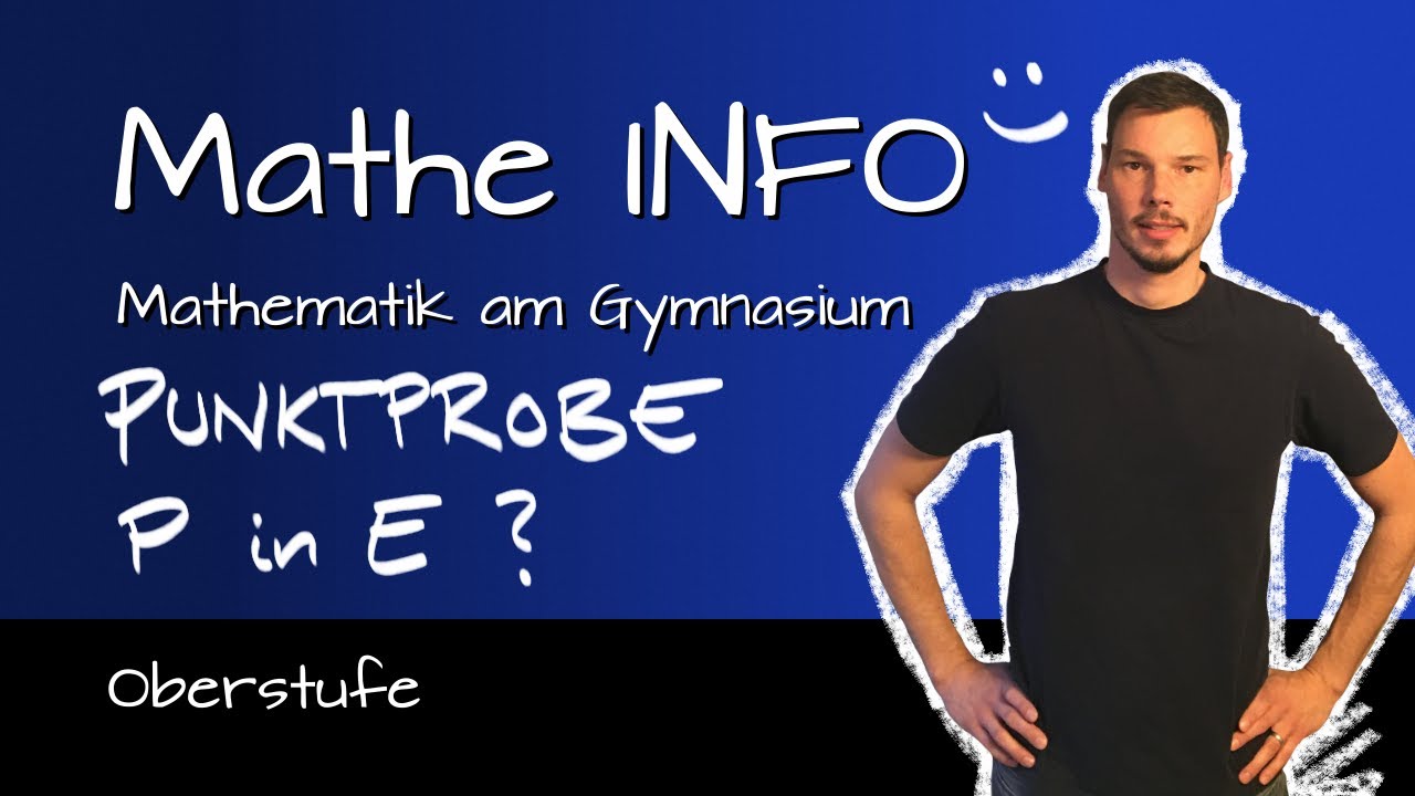 Mathe INFO: Punktprobe Punkt in Ebene schnelle Lösung mit dem TR ...