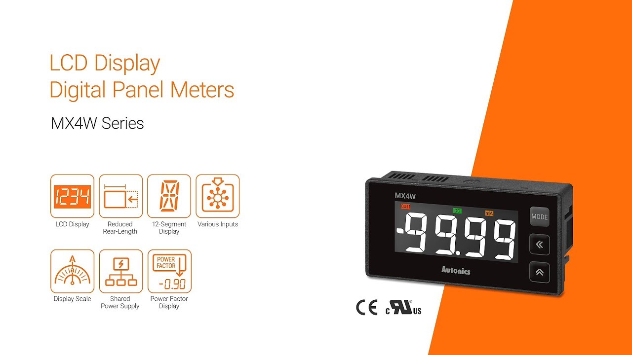 Autonics : LCD Display Multi Panel Meter MX4W Series - YouTube