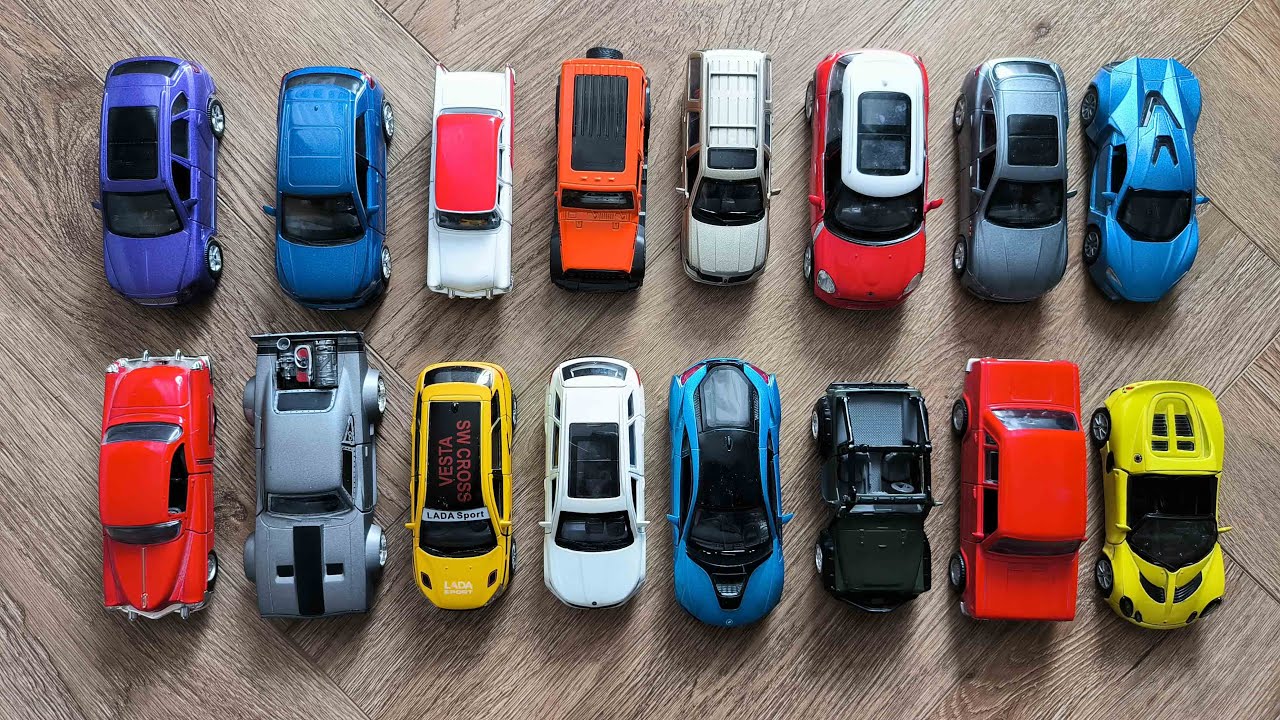 16 Model Cars From Various Manufacturers - YouTube