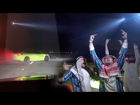 ARABS DRIFT Entire FREEWAY *CAUGHT By POLICE HELICOPTER*