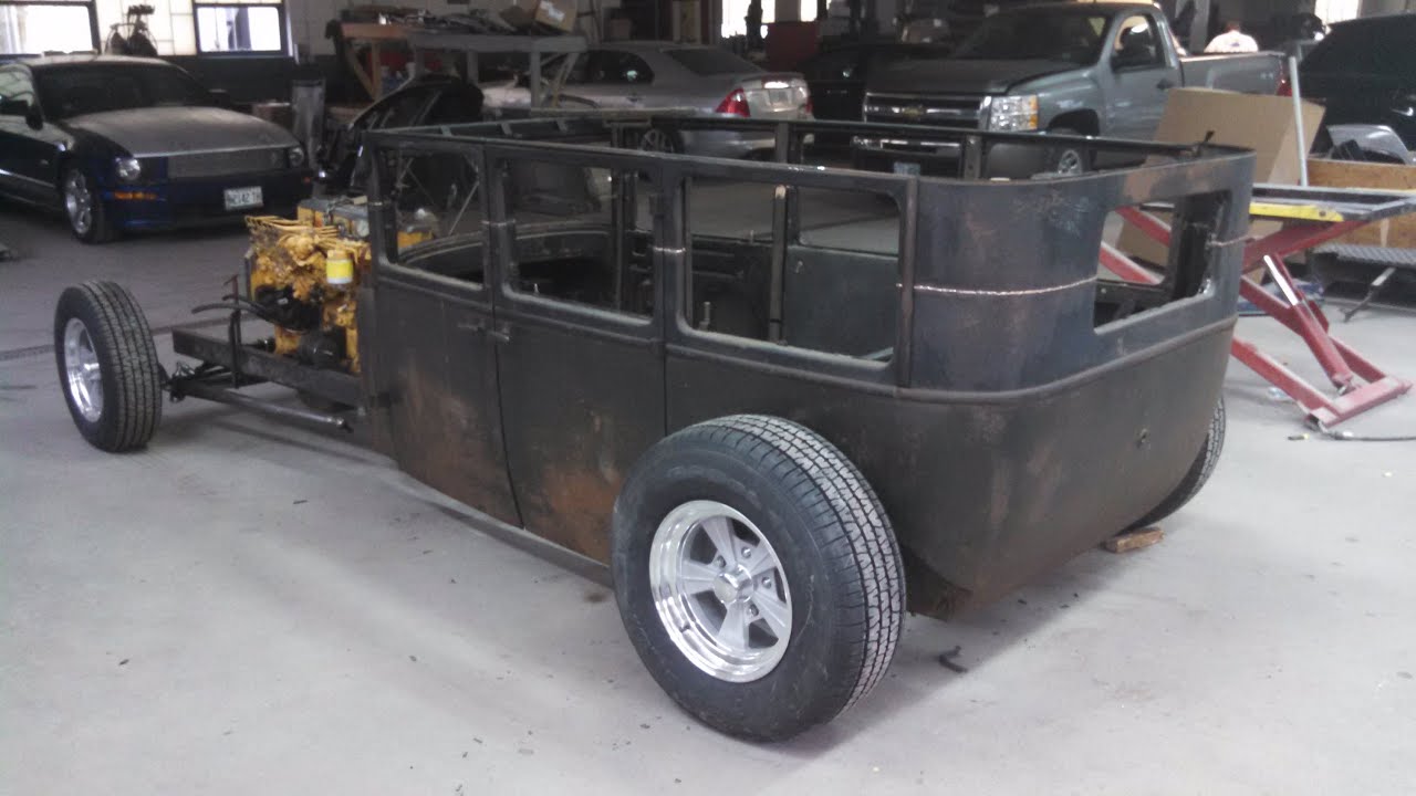 1927 Dodge Rat Rod 3" roof chop timelapse - YouTube