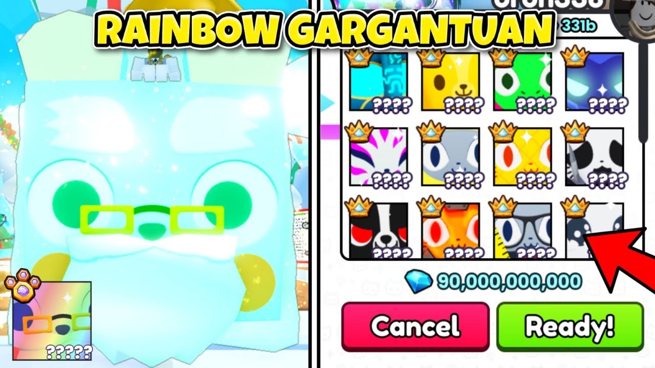 INSANE OFFERS for #1 RAINBOW GARGANTUAN Santa Paws in Pet Simulator 99 ...