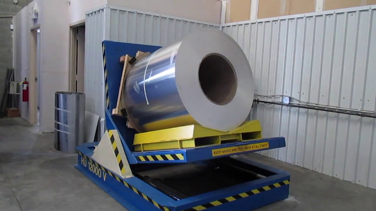 Coil Upender HU12000V 12,000lb 60” Max O.D. - YouTube