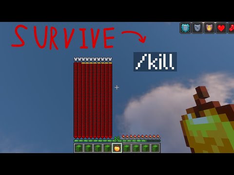 Can I survive using the /KILL command in Minecraft - YouTube
