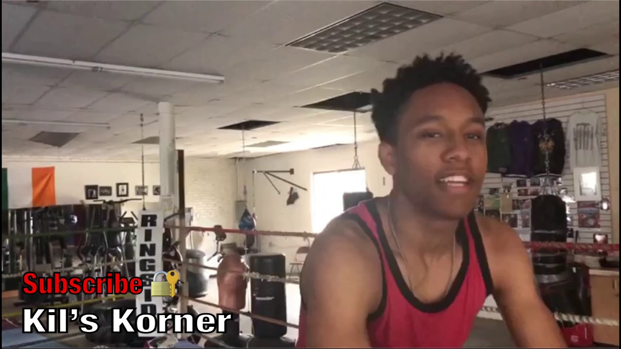 IN THE BOXING GYM WITH 16 YR OLD KIMANI PABON | GREALISH BOXING GYM # ...