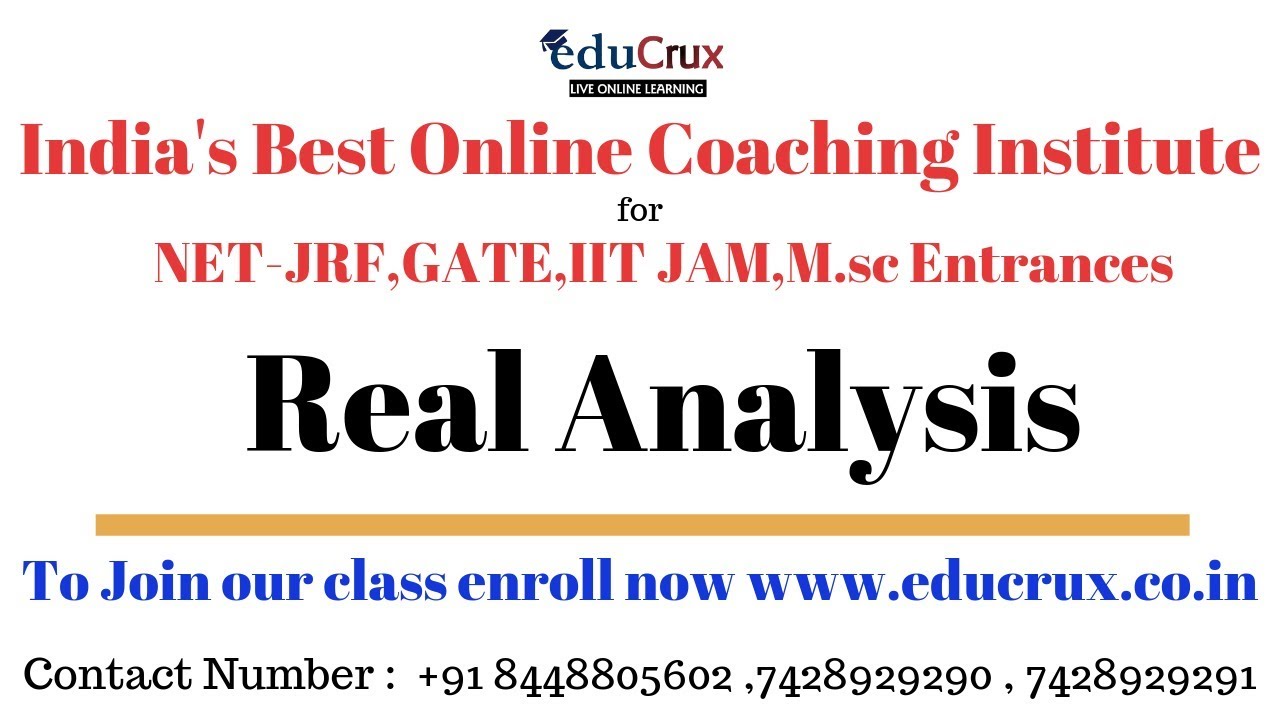 Point Set Theoryreal Analysiscsir Netgate Mathematical Science Iit Jam Maths Lec 2part 1
