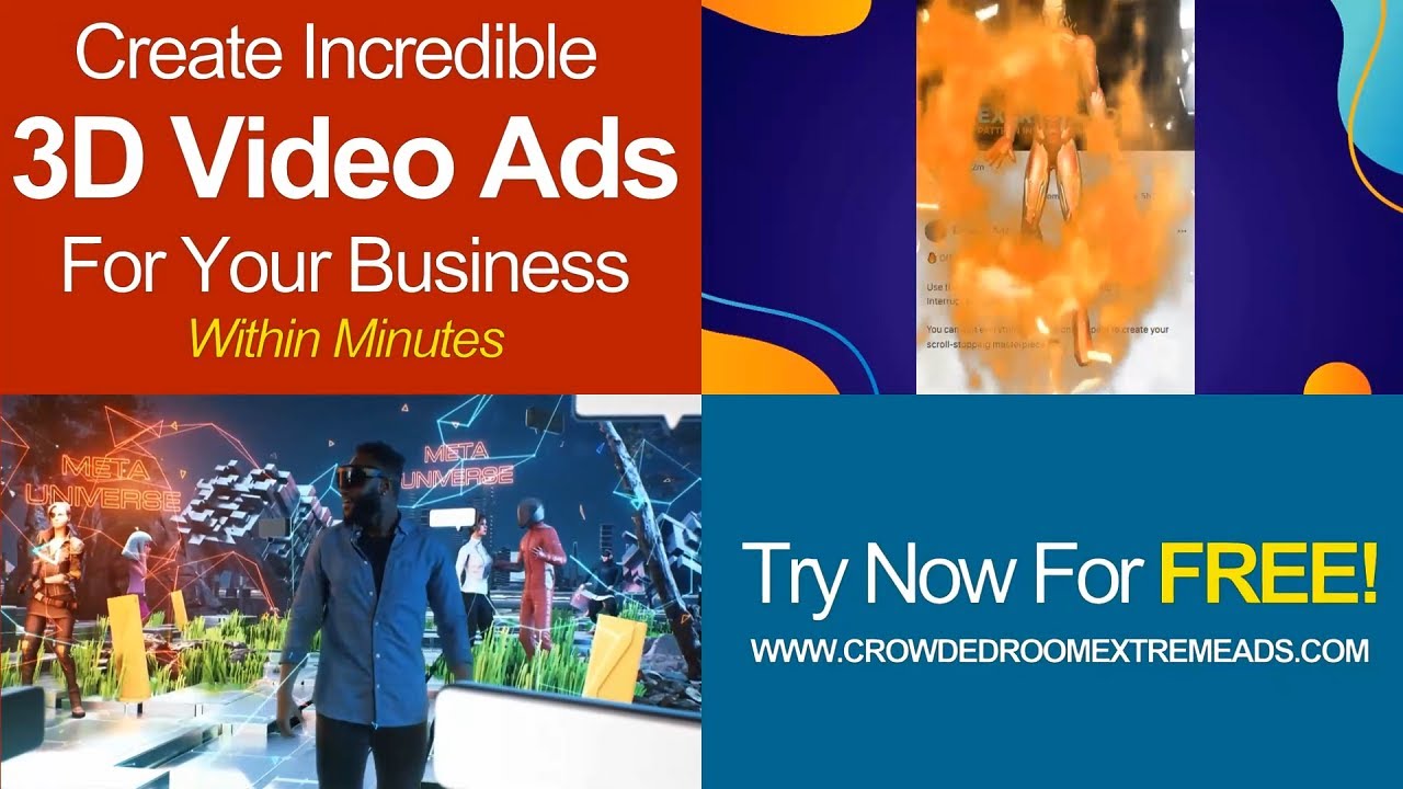 Create Incredible 3D Video Ads For Your Business Within Minutes. Try ...