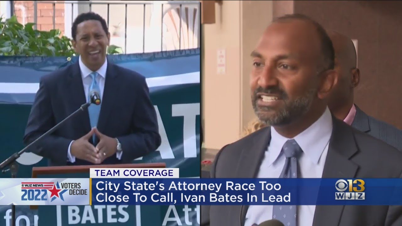 Ivan Bates holds 9-point lead in Baltimore state's attorney race - YouTube