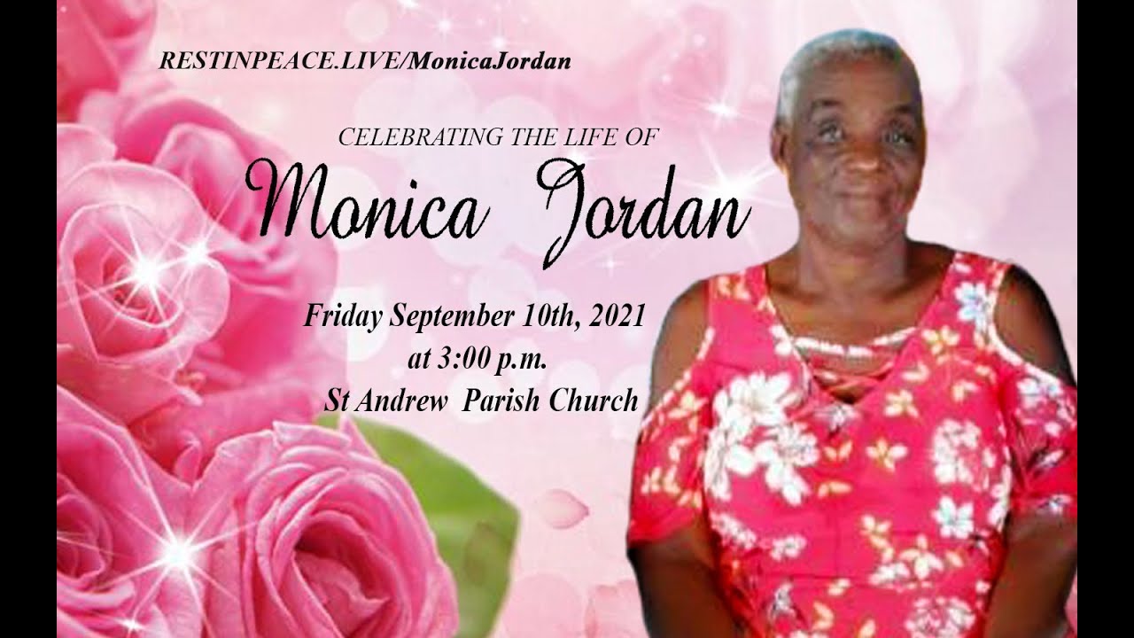 Live stream of funeral service and interment for Monica Jordan - YouTube
