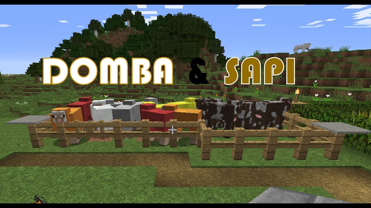 Minecraft Seri Survival - (03) Membuat Kandang Sapi & Domba - YouTube