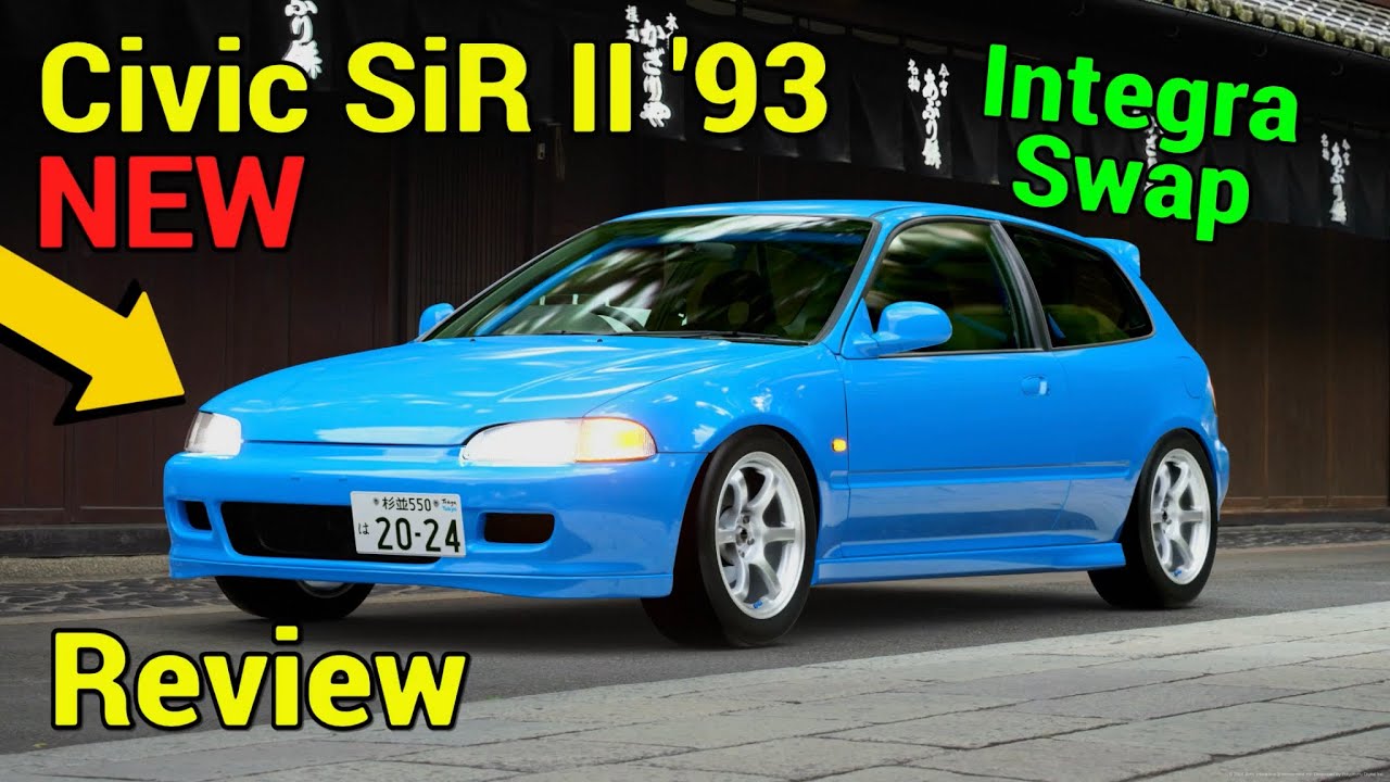 Honda Civic SiR II (EG) & Integra Engine Swap Review | Gran Turismo 7 1 ...