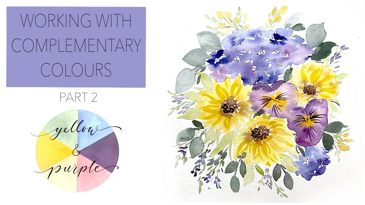 Working With Complementary Colours Part 2: Yellow And Purple - YouTube