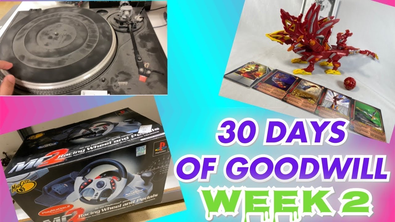 30 Days of Goodwill Week 2!! Toy Hunting, Retro Game Hunting, Fund your ...