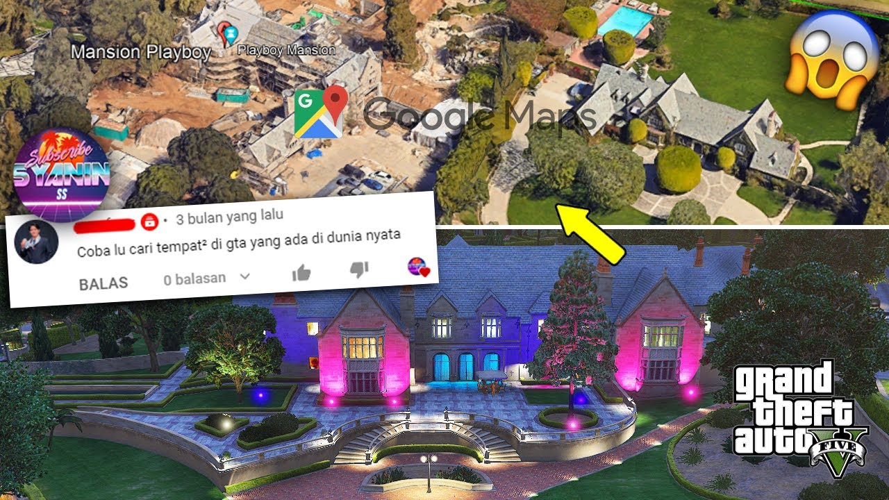 PENAMPAKAN GOOGLE MAPS/EARTH LOKASI GTA DUNIA NYATA #1 - RAHASIA ...