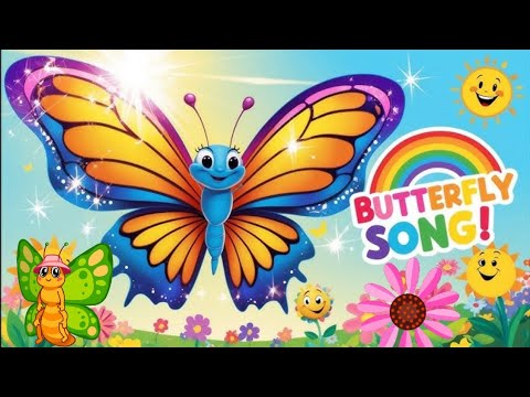 Butterfly song for kids|Butterfly song|Phonics songs for Toddler|Fun ...
