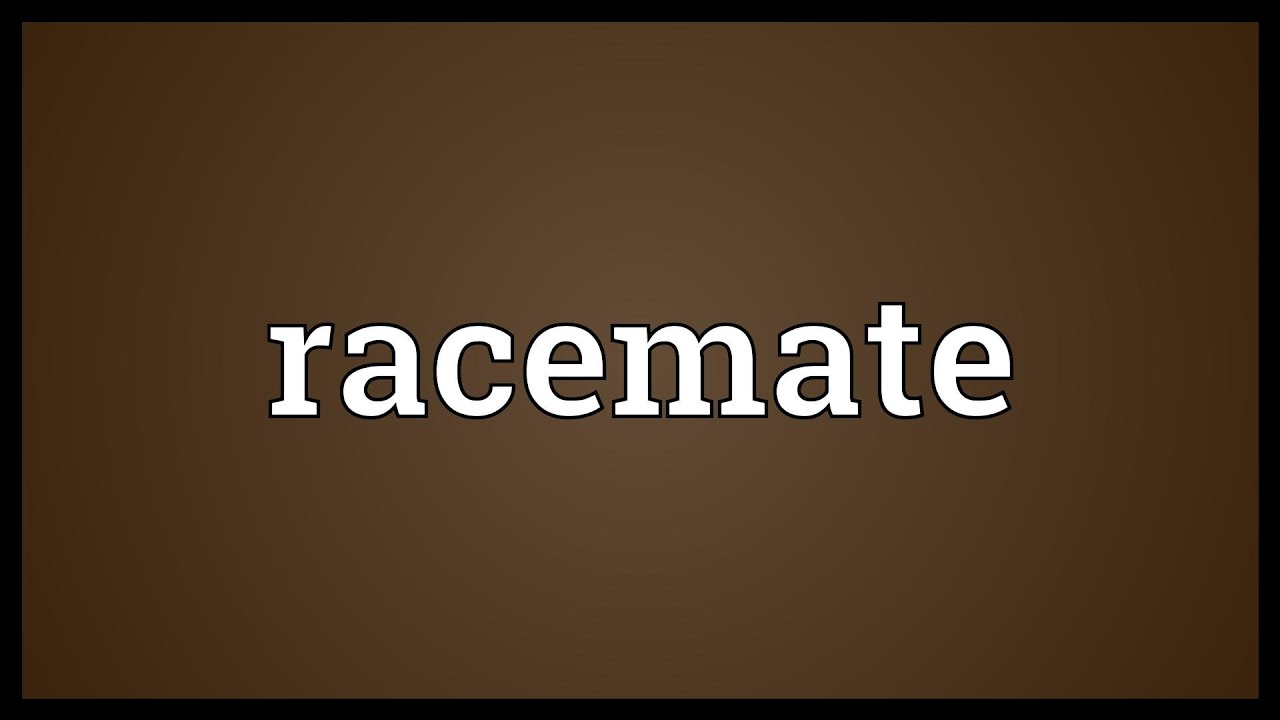 Racemate Meaning - YouTube
