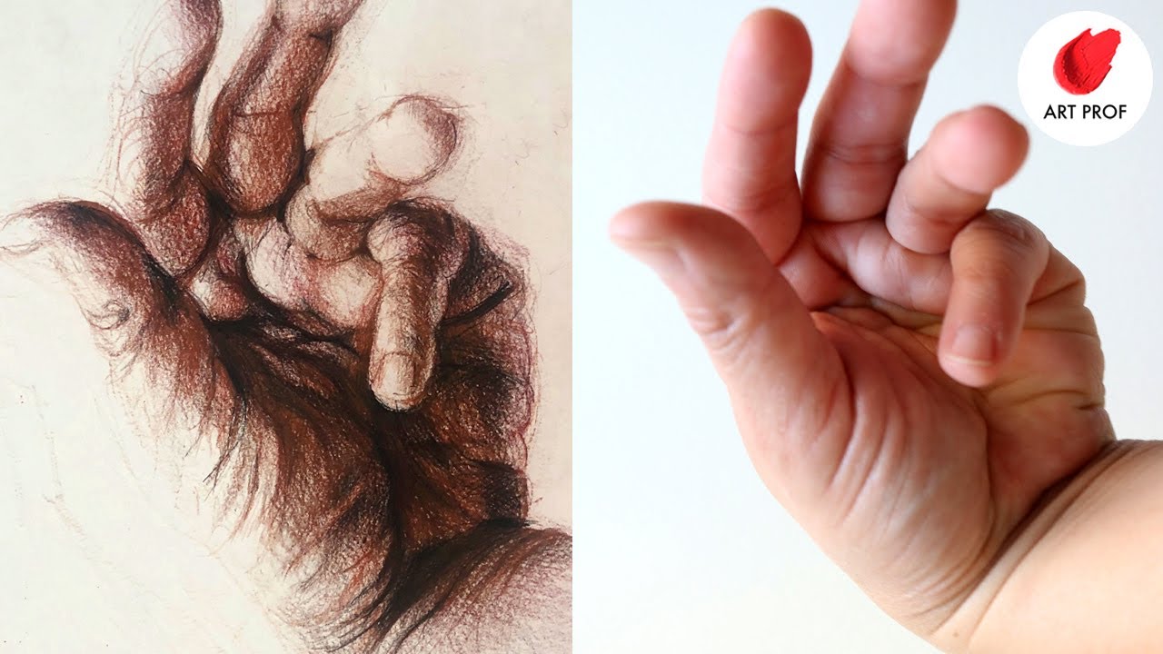 These Drawing Techniques Work! Sketching Foreshortened Hands - YouTube