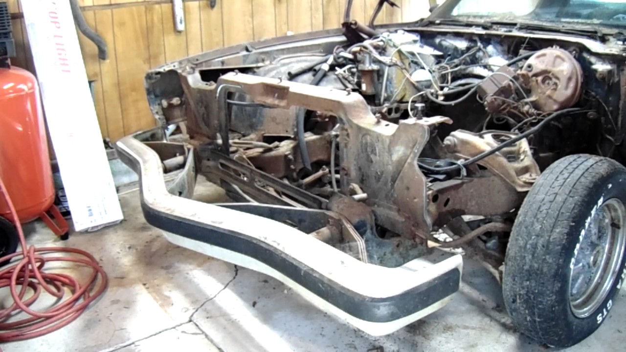 Classic Car Restoration #4 "Front Bumper Removal" 1976 Camaro - YouTube