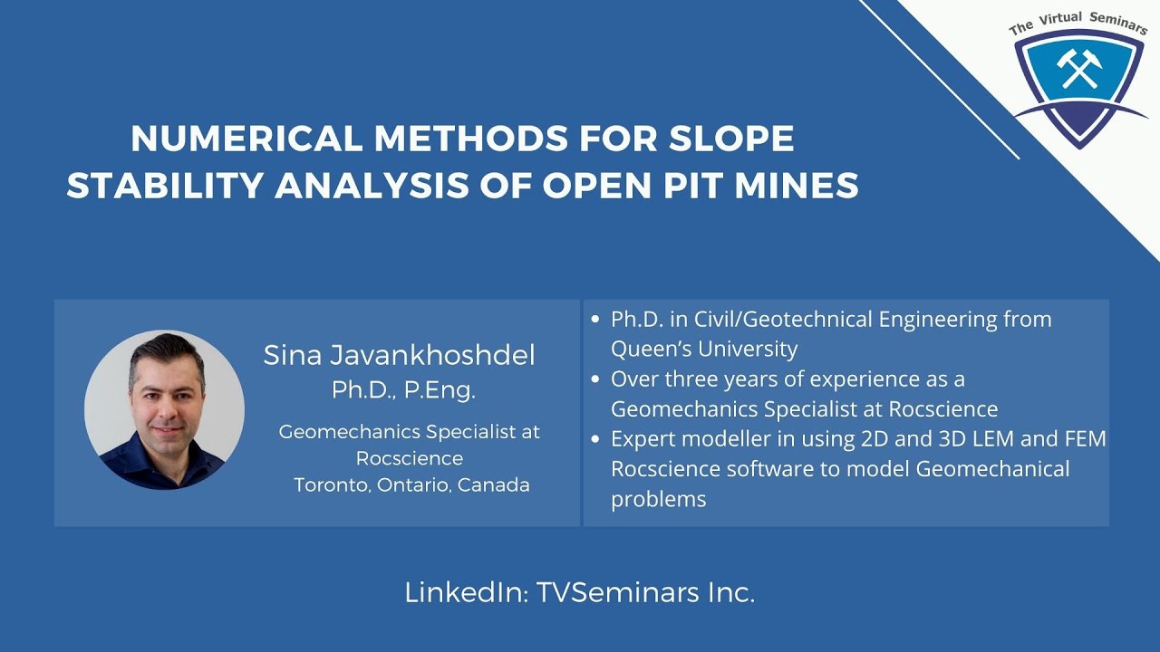Numerical Methods for Slope Stability Analysis of Open Pit Mines - YouTube