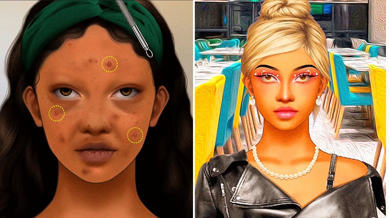 ASMR || ASMR Makeup Animation | asmr animation video - YouTube