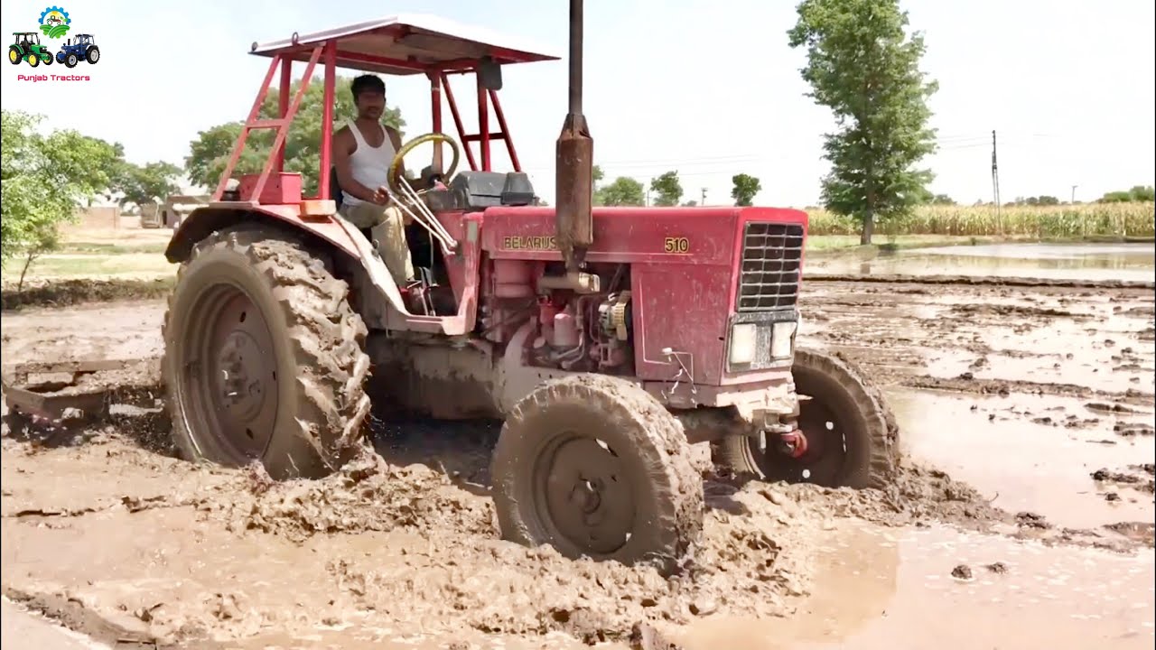 Belarus 510 | Cultivating in Mud | King of Tractor | Punjab Tractors ...