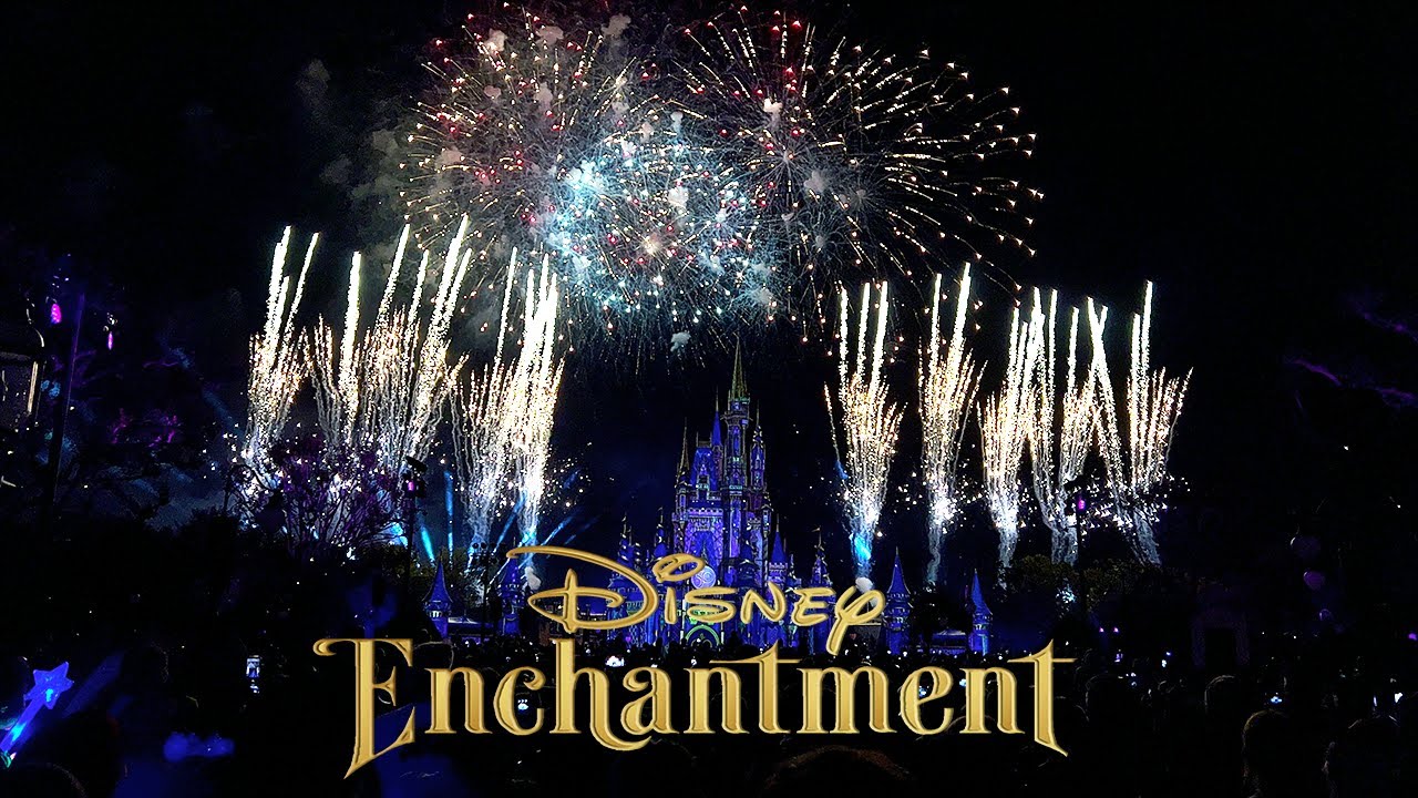 Disney's Enchantment Nighttime Spectacular 4K 60fps Magic Kingdom - YouTube