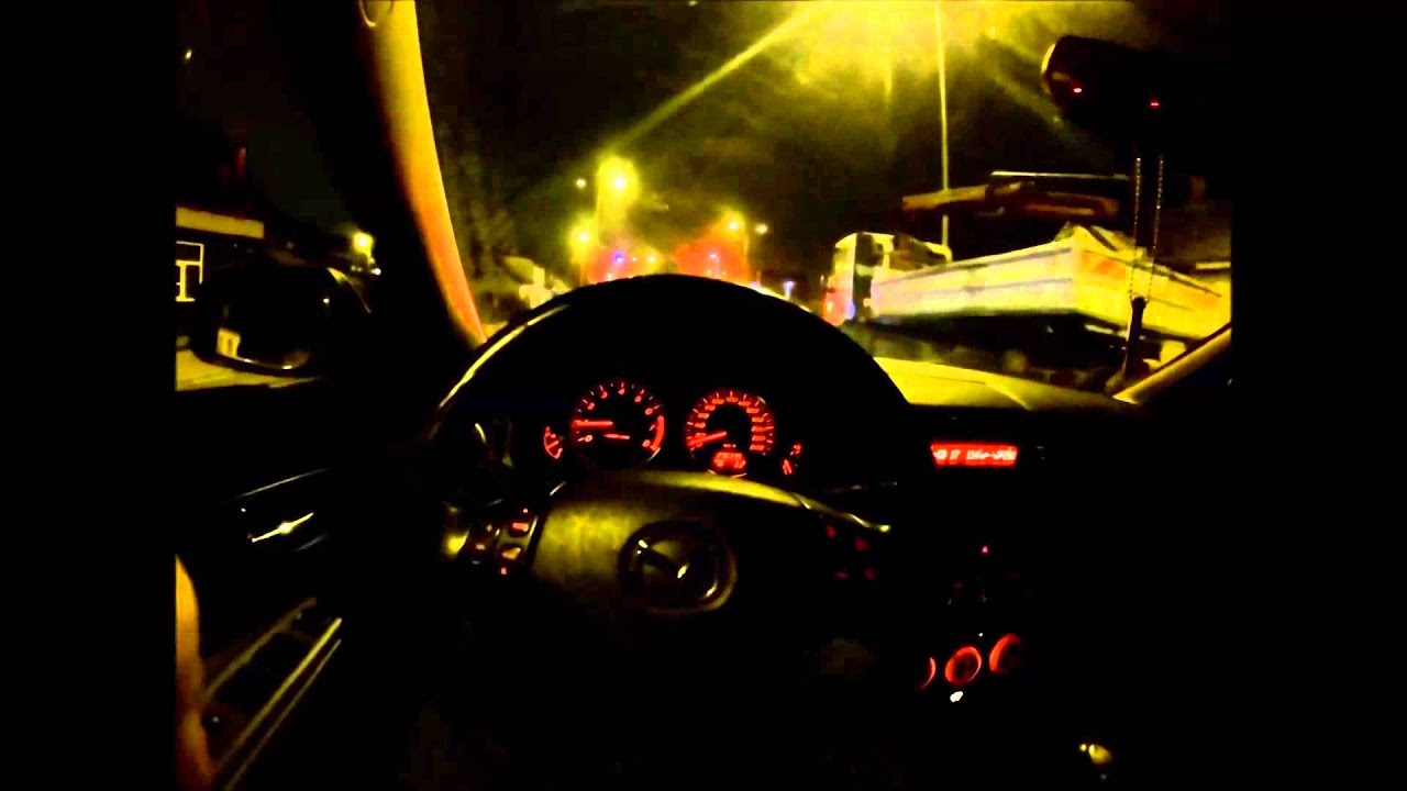 First person night drive Mazda 6 - YouTube
