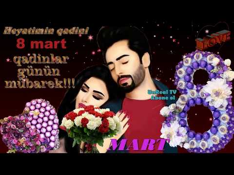 8 mart tebriki (Staus ücün8 mart  tebrik)Qadınlar bayramınız mübarək 2019status ücün