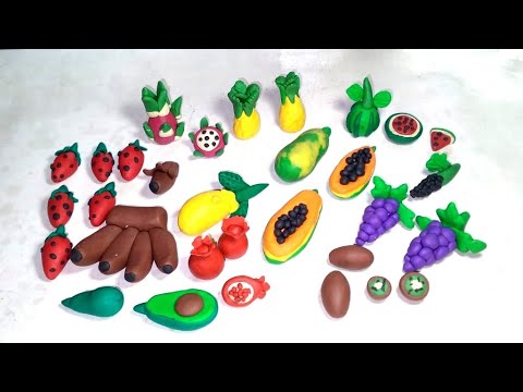 DIY How To Make Miniature Fruits| DIY Polymer Clay Fruits| Dolls Food ...