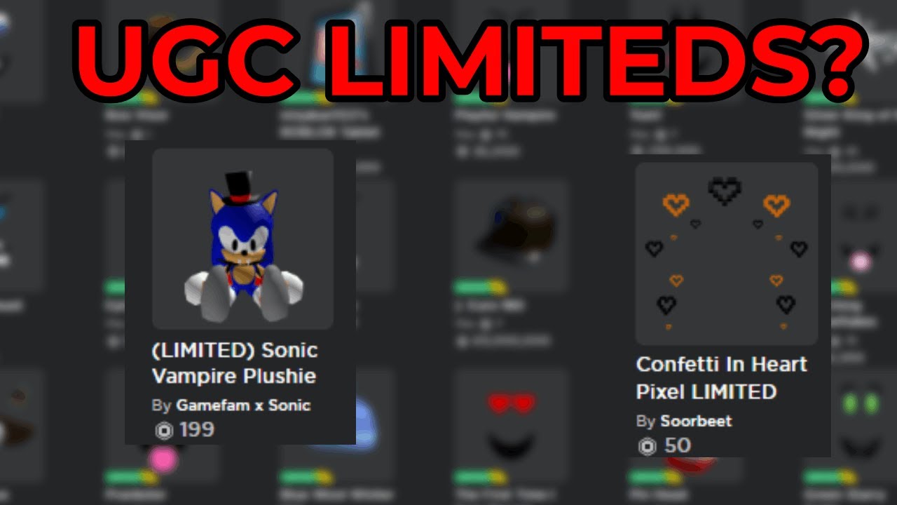 WILL THESE RARE UGC BECOME LIMITEDS? (ROBLOX) - YouTube