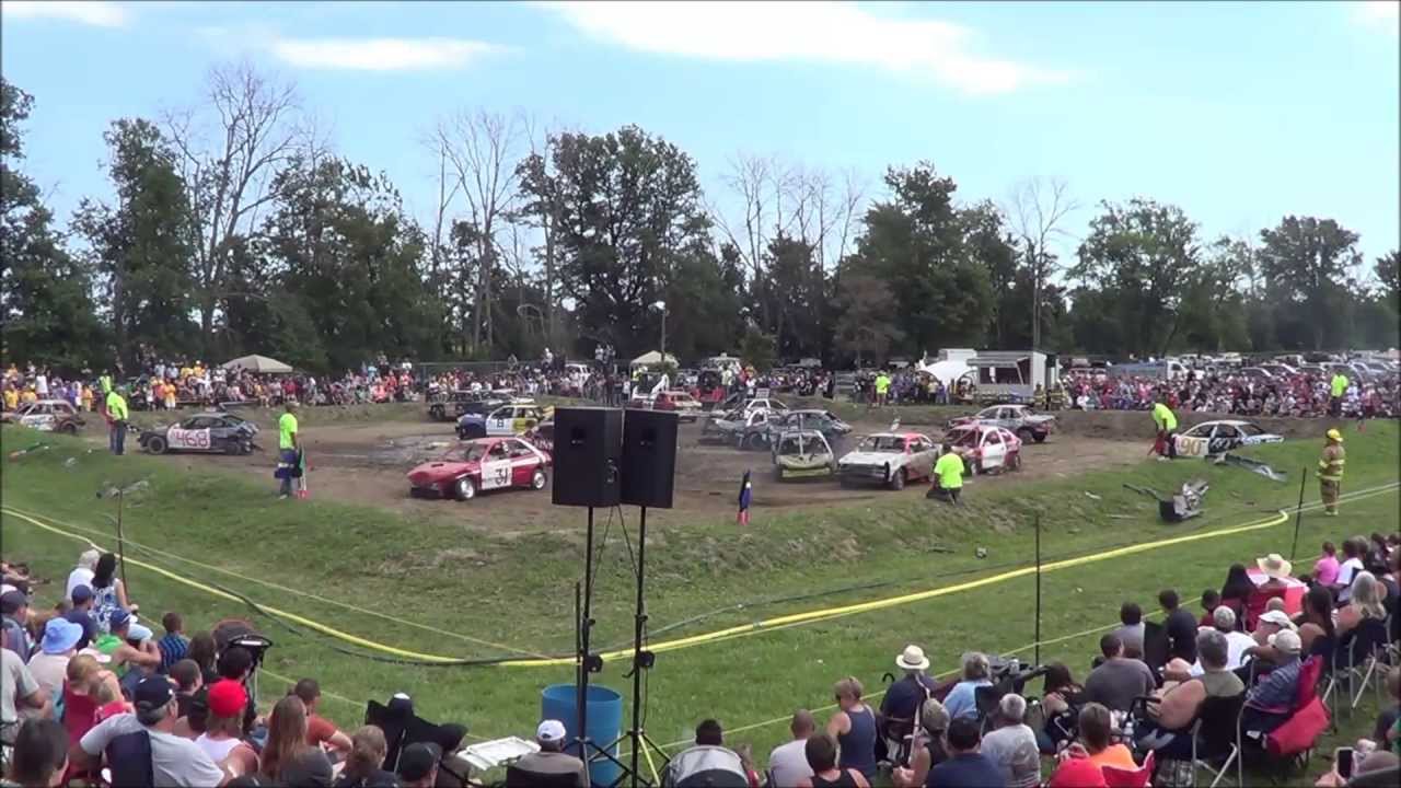 Comber Fair Demolition Derby Heat#3 2013 - YouTube