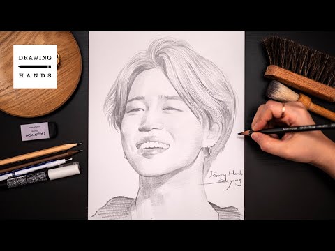 Drawing Sketch BTS - Jimin [Drawing Hands] - YouTube