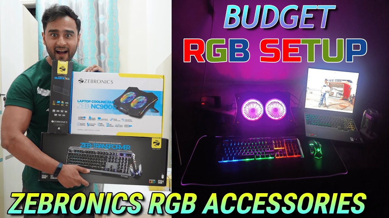 RGB SETUP | ZEBRONICS RGB ACCESSORIES | RGB GAMING SETUP | DESK RGB ...