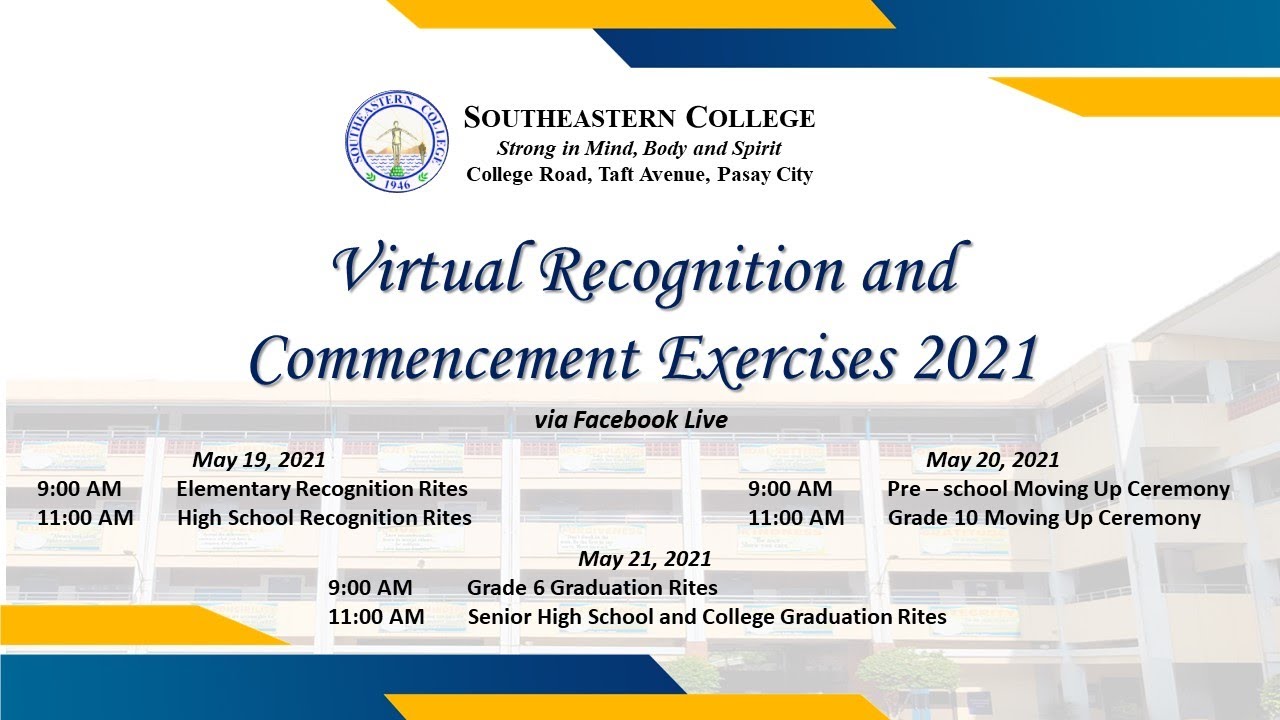 SEC Senior High School and College Graduation Rites 2021 - YouTube