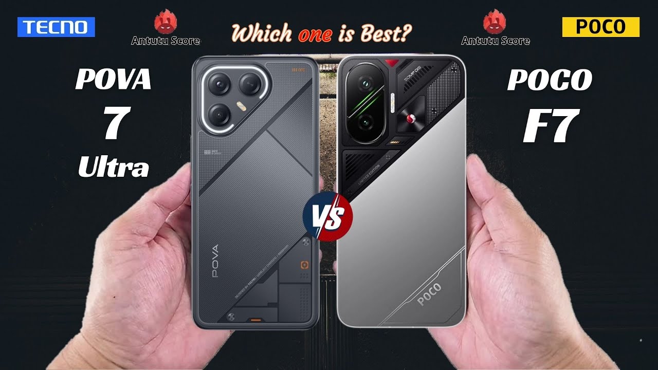 Tecno Pova 7 Ultra vs Poco F7 5G ll 🔥 ll Full Details ll Which One is ...