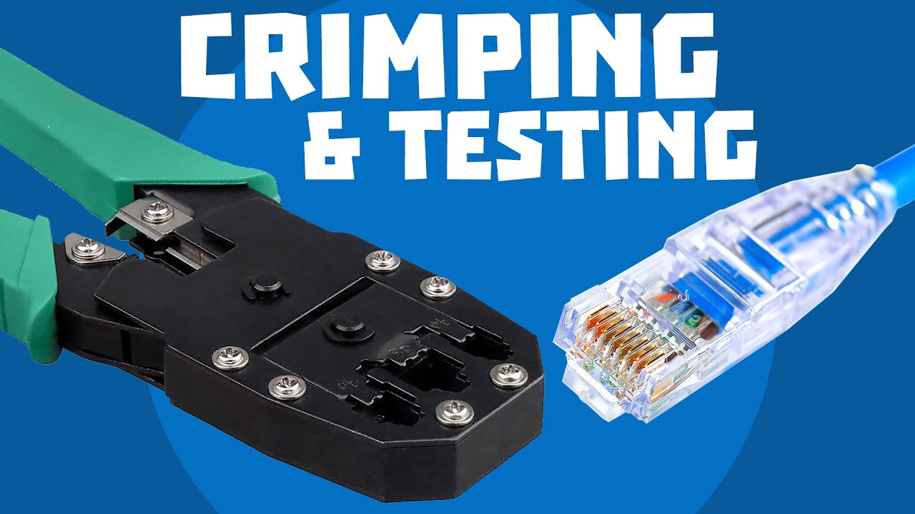 How To Crimp & Test Network Cable - YouTube