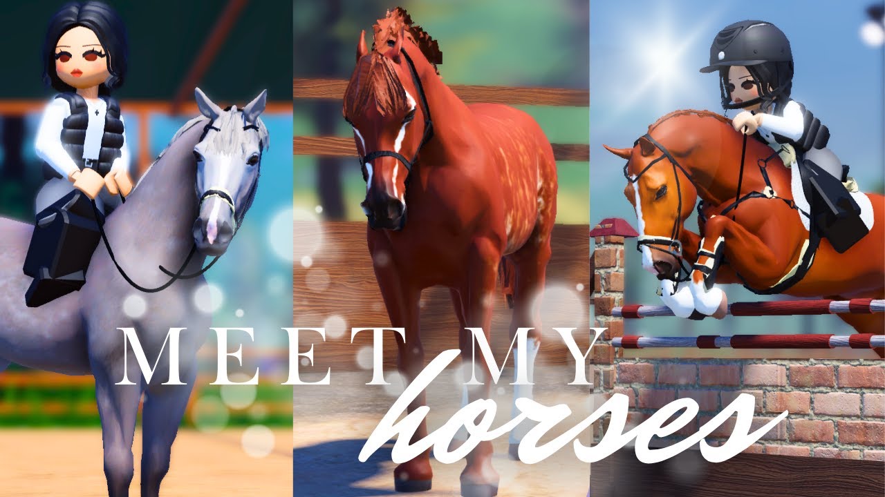 Meet My Horses! II Strideway Roleplay II Roblox Horse Game - YouTube