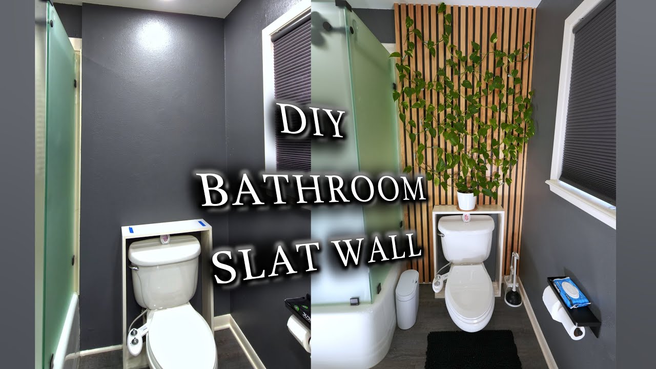 DIY Bathroom Wall Upgrade for $150 – Huge Transformation! - YouTube