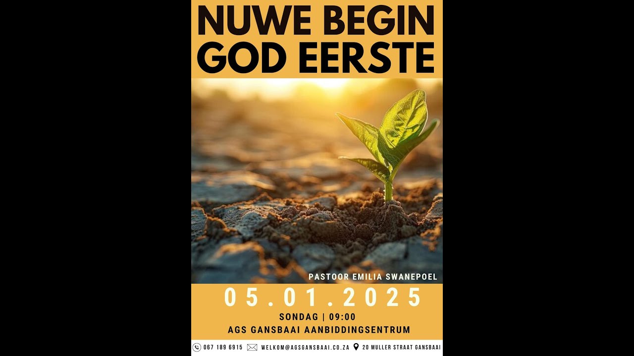 Nuwe Begin, God Eerste - YouTube