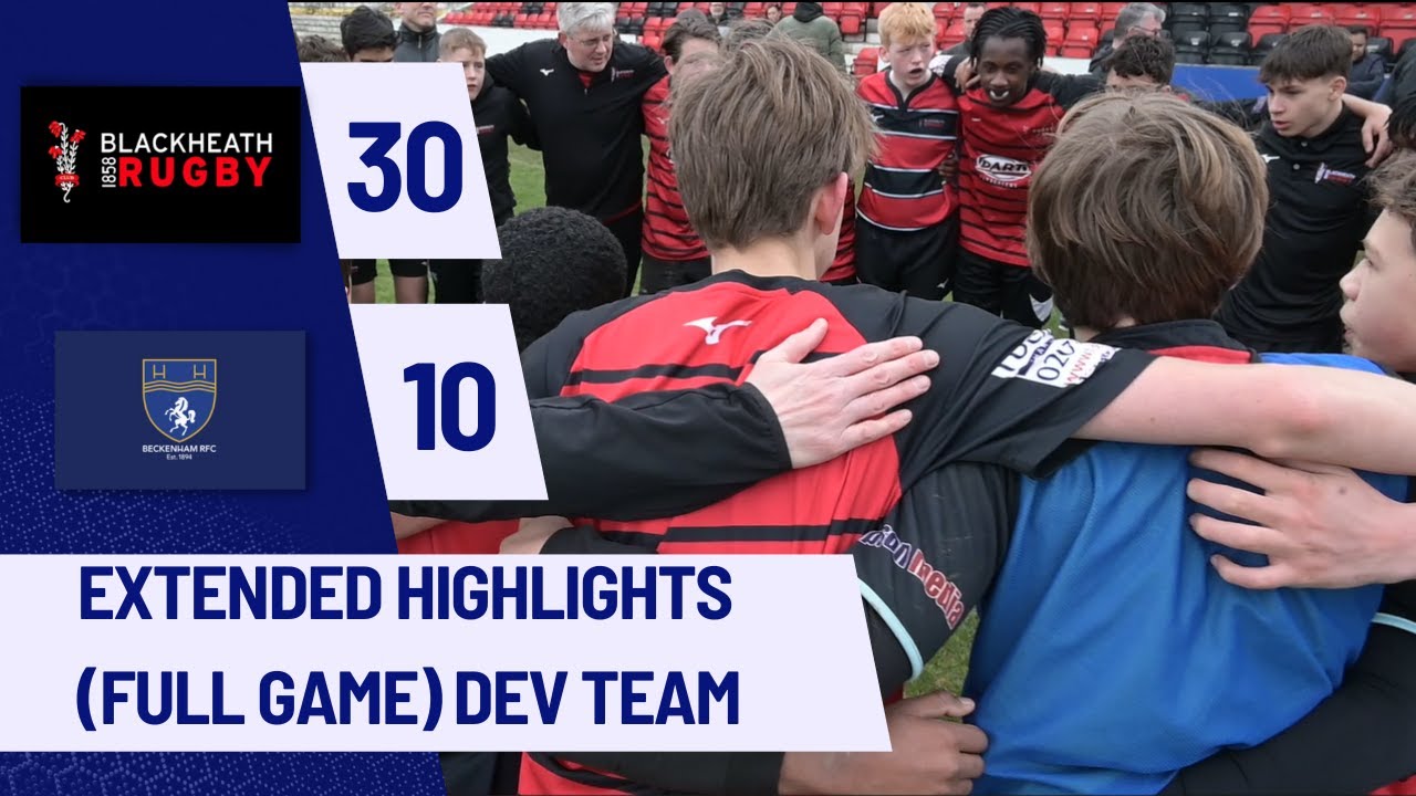 Blackheath vs Beckenham rugby U14s Dev Team - YouTube